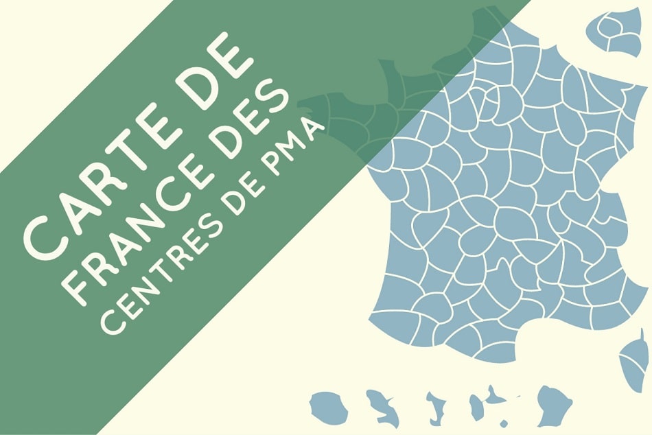 Carte de france des centres de PMA • Fiv.fr